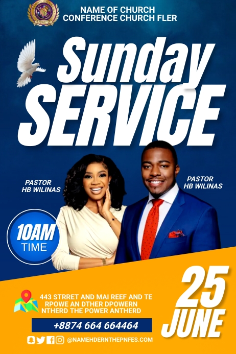 Plantilla de sunday service | PosterMyWall
