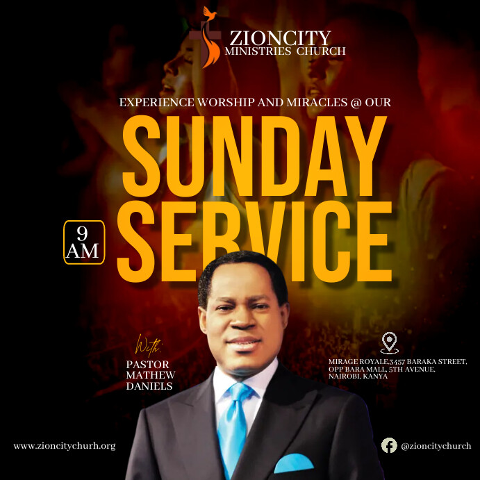 sunday service Template | PosterMyWall