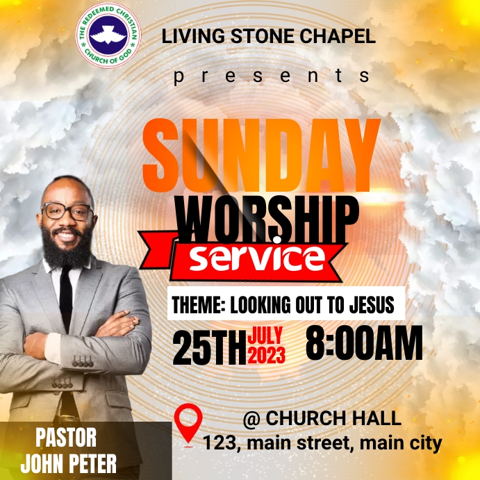 Sunday service Template | PosterMyWall