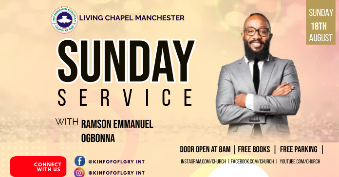 SUNDAY SERVICE Template | PosterMyWall