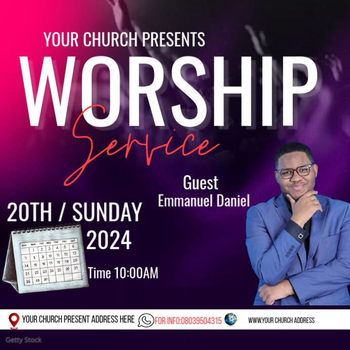 Sunday service Template | PosterMyWall