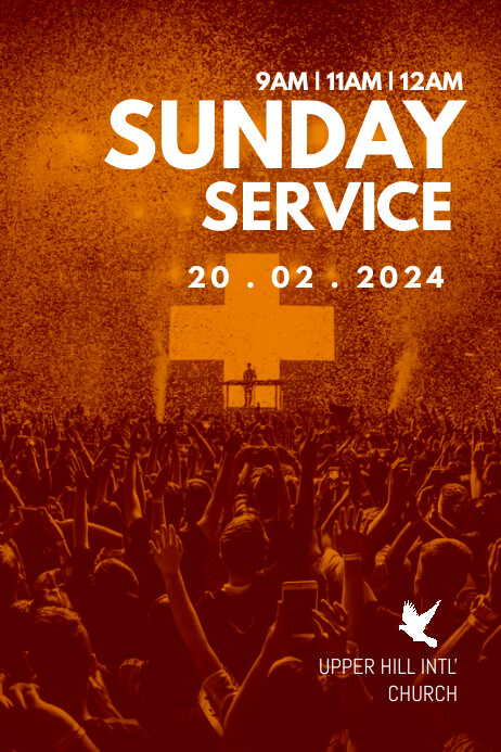 SUNDAY SERVICE Template | PosterMyWall