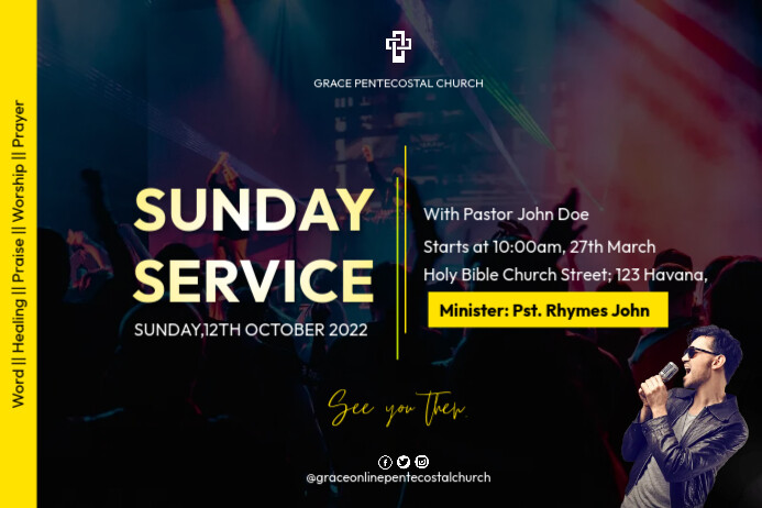 Copy of sunday service | PosterMyWall