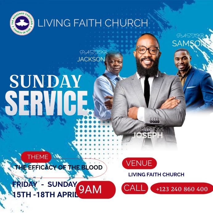 SUNDAY SERVICE Template | PosterMyWall