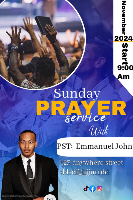 Sunday service Template | PosterMyWall