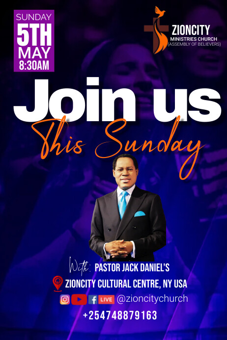 sunday service Template | PosterMyWall