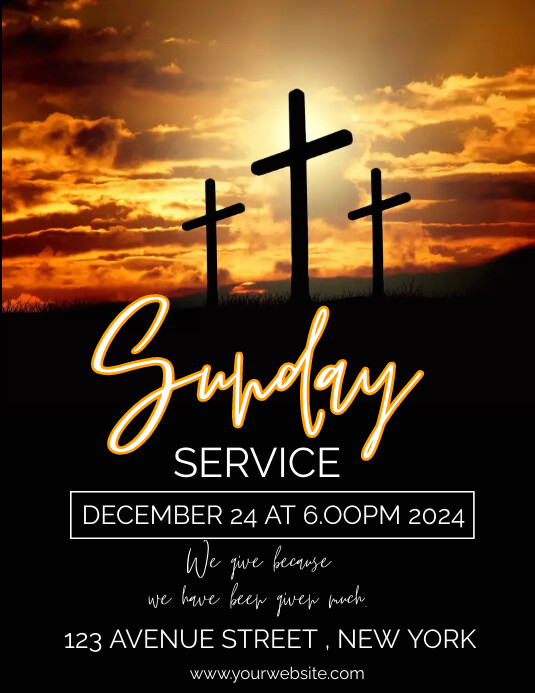 sunday service Template | PosterMyWall