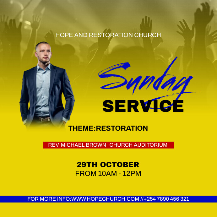 sunday service Template | PosterMyWall