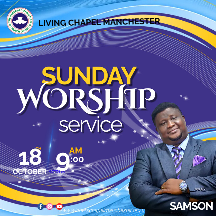 Modèle sunday service | PosterMyWall