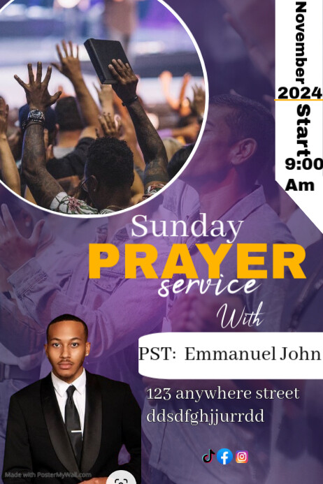 Sunday service Template | PosterMyWall
