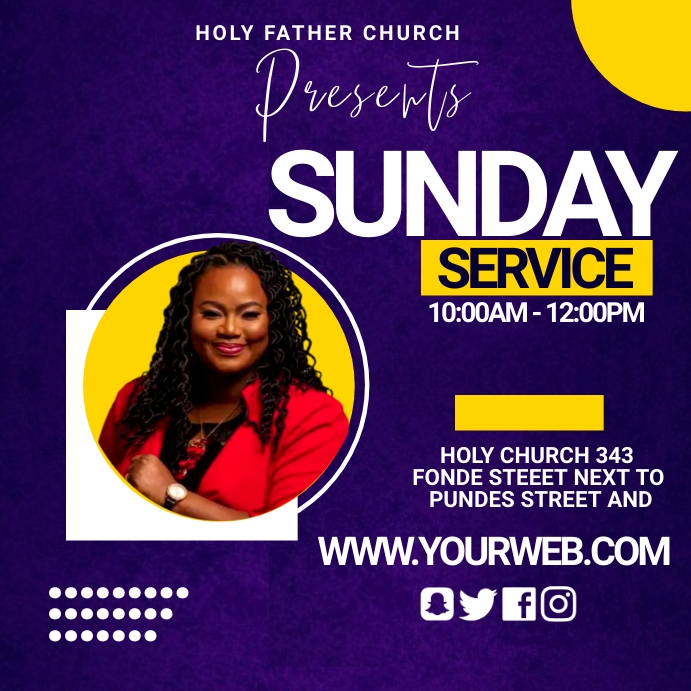 sunday service Template | PosterMyWall
