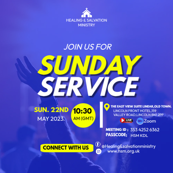 Sunday service Template | PosterMyWall