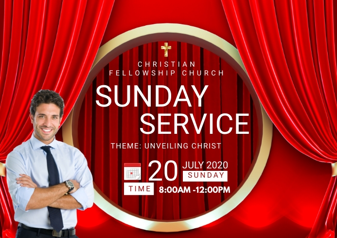 SUNDAY SERVICE Template | PosterMyWall
