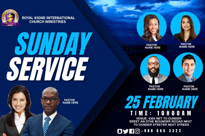 sunday service Template | PosterMyWall