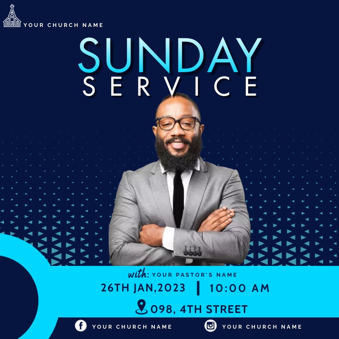 Sunday Service Template | PosterMyWall