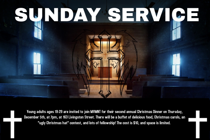 Sunday Service Template | PosterMyWall