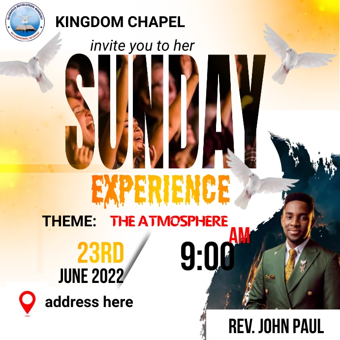 Sunday service Template | PosterMyWall