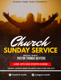 sunday service Template | PosterMyWall