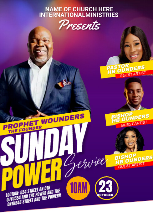 sunday service Template | PosterMyWall