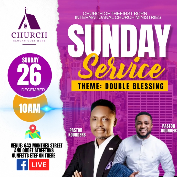 sunday service Template | PosterMyWall