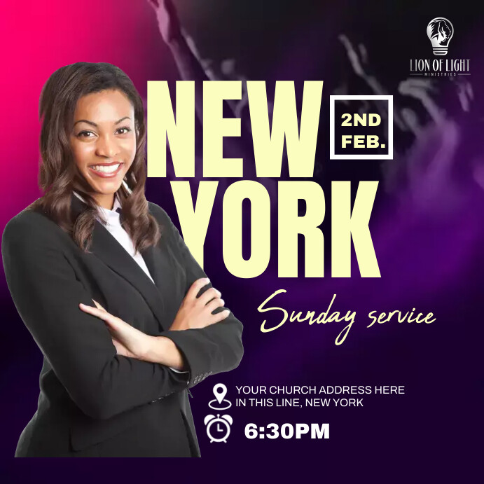sunday service flier Template | PosterMyWall