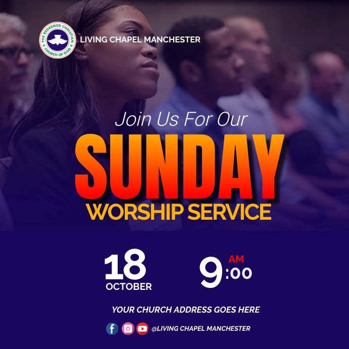 Copy of SUNDAY SERVICE flyer | PosterMyWall