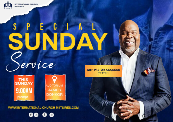 Modèle Sunday Service Flyer | PosterMyWall