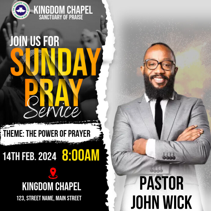 Copy of sunday service flyer | PosterMyWall