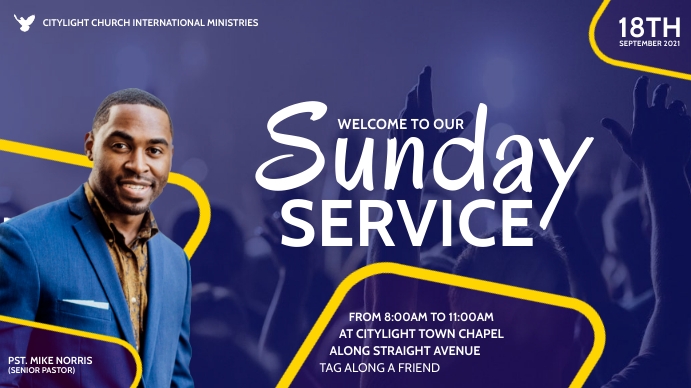 Copy of sunday service flyer design | PosterMyWall