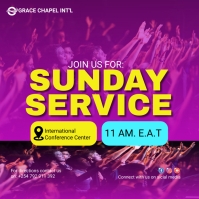 Sunday service flyer Template | PosterMyWall