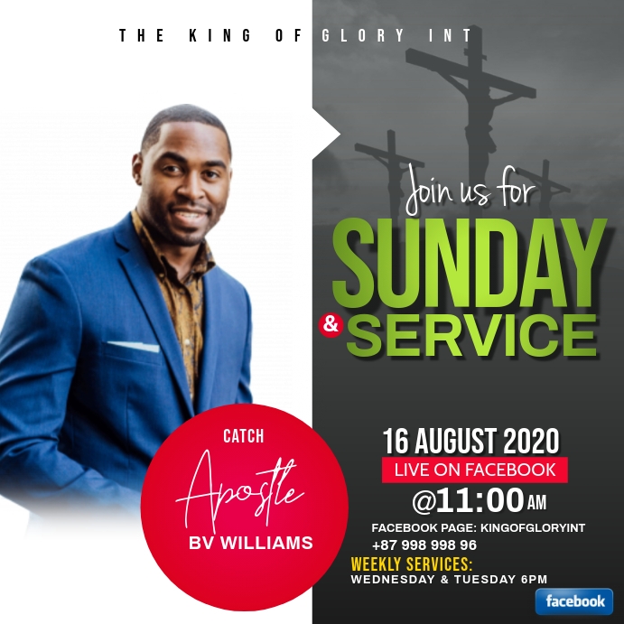 SUNDAY SERVICE FLYER Template | PosterMyWall