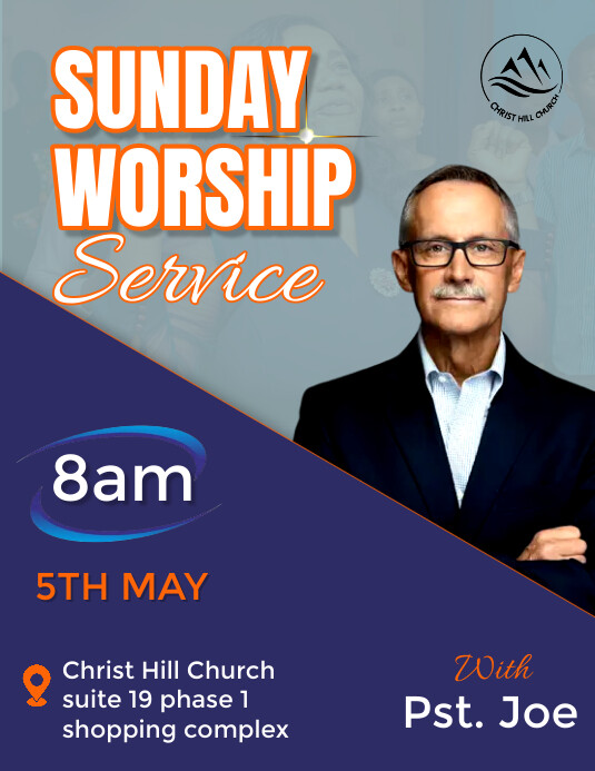 Sunday service Flyer Template | PosterMyWall