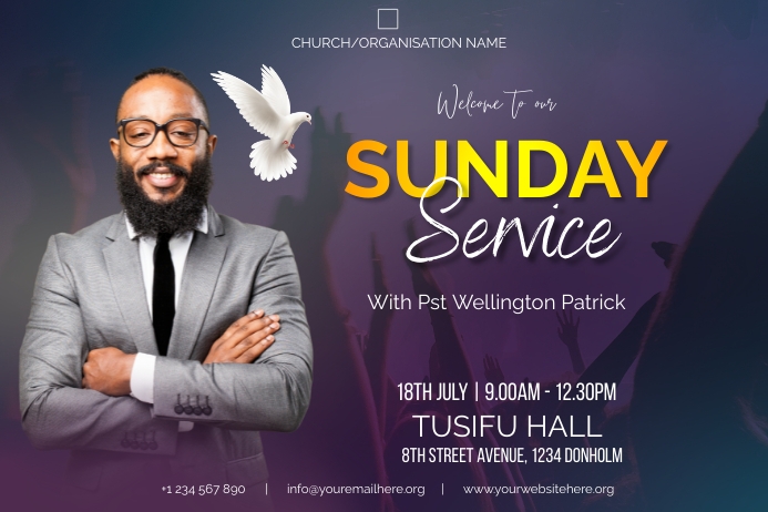 SUNDAY SERVICE FLYER Template | PosterMyWall