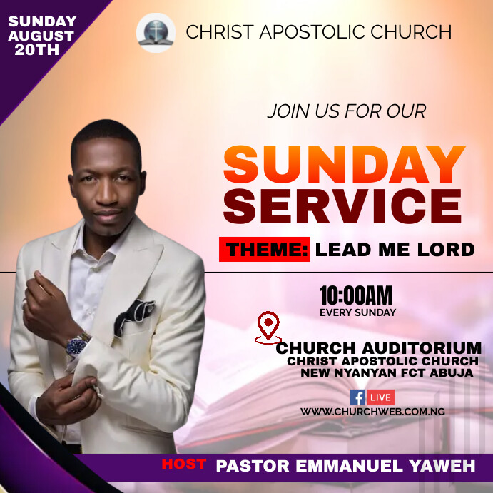 SUNDAY SERVICE FLYER Template | PosterMyWall