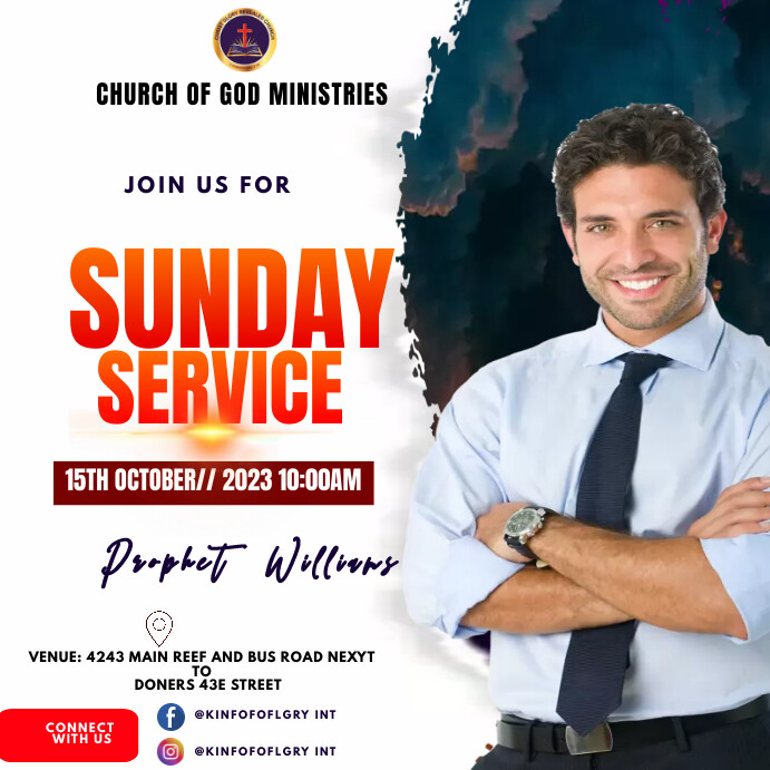 SUNDAY SERVICE FLYER Template | PosterMyWall