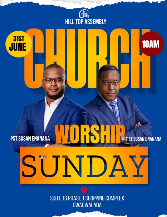 Sunday service flyer Template | PosterMyWall