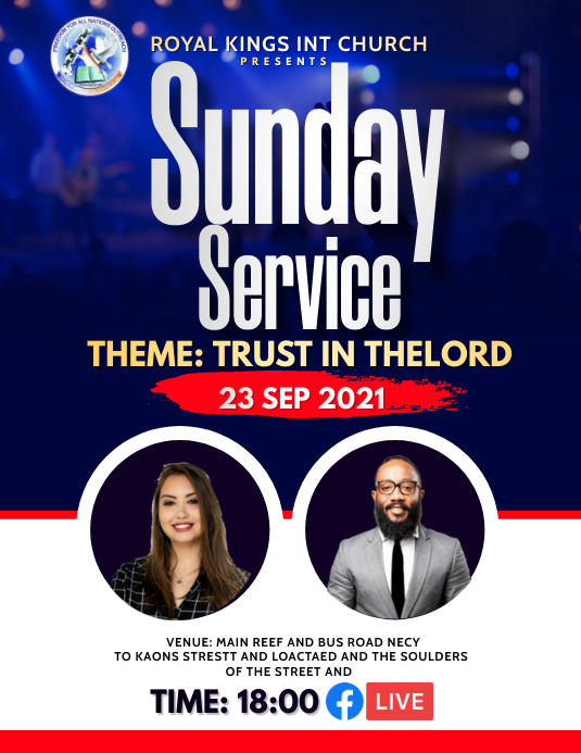 SUNDAY SERVICE FLYER Template | PosterMyWall
