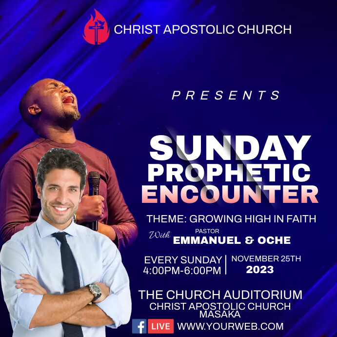 SUNDAY SERVICE FLYER | PosterMyWall