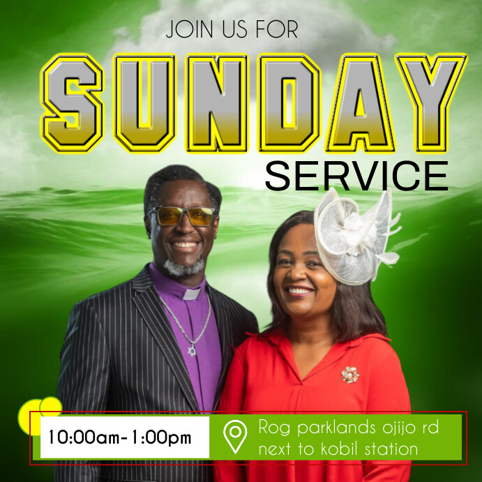 Copy of Sunday service flyer | PosterMyWall