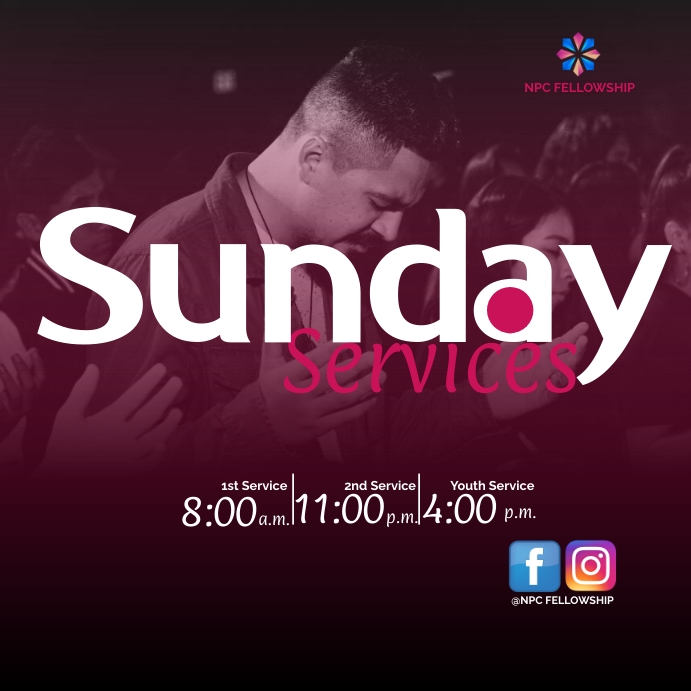 Sunday service flyer Template | PosterMyWall