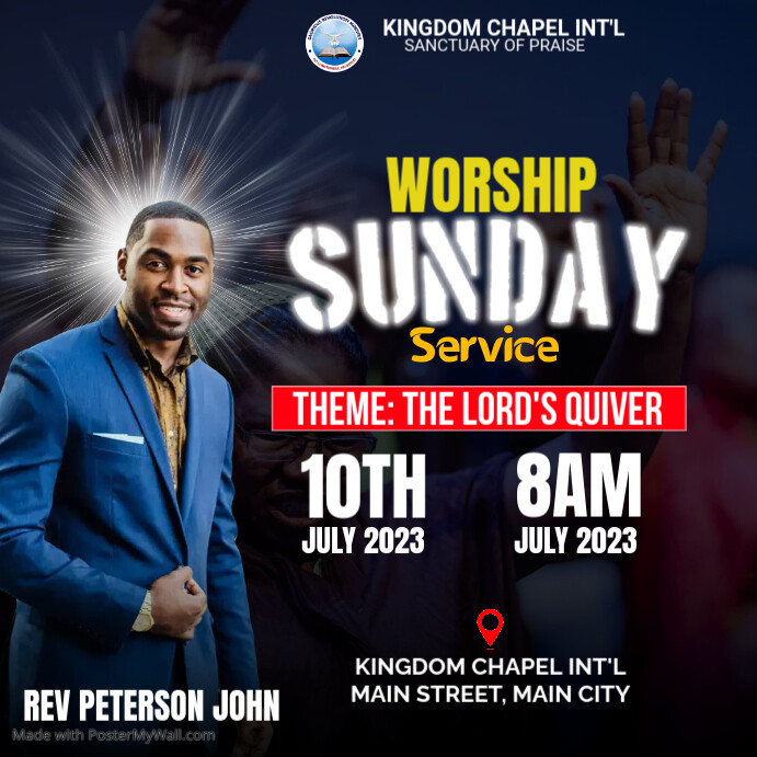 sunday service flyer Template | PosterMyWall
