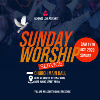 SUNDAY SERVICE Template | PosterMyWall