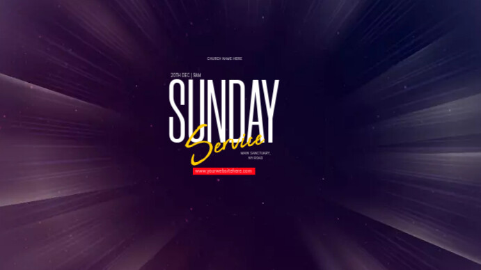 SUNDAY SERVICE FLYER Template | PosterMyWall
