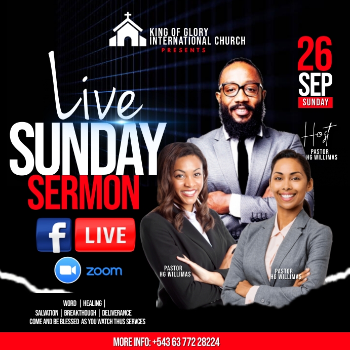 SUNDAY SERVICE FLYER Template | PosterMyWall