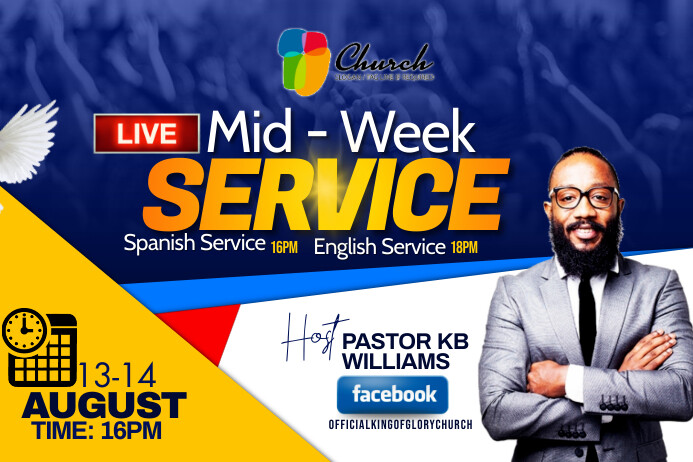 Sunday service flyer Template | PosterMyWall