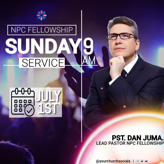 Sunday service flyer Template | PosterMyWall