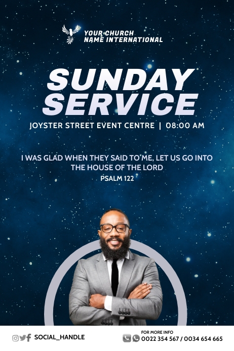 Copy of SUNDAY SERVICE FLYER | PosterMyWall