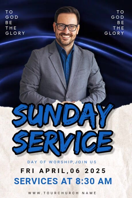 Sunday Service Flyer Template | PosterMyWall