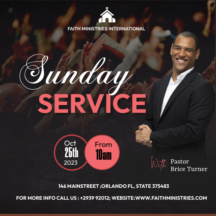 Sunday Service Flyer Template | PosterMyWall