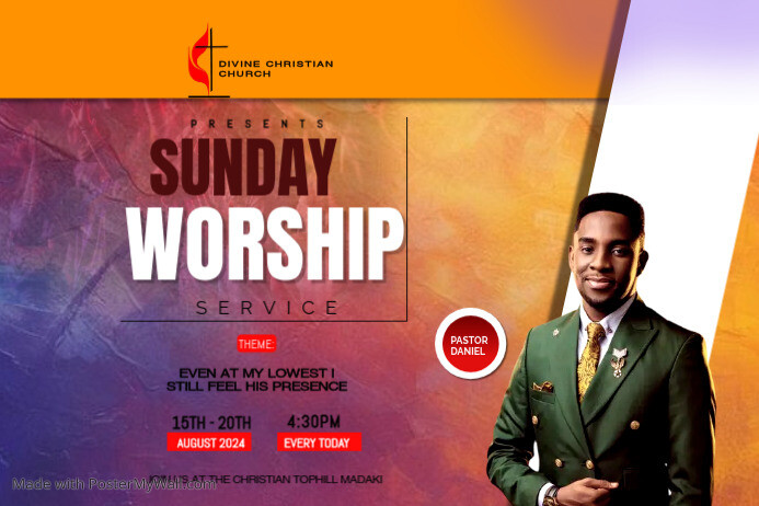 sunday service flyer Template | PosterMyWall
